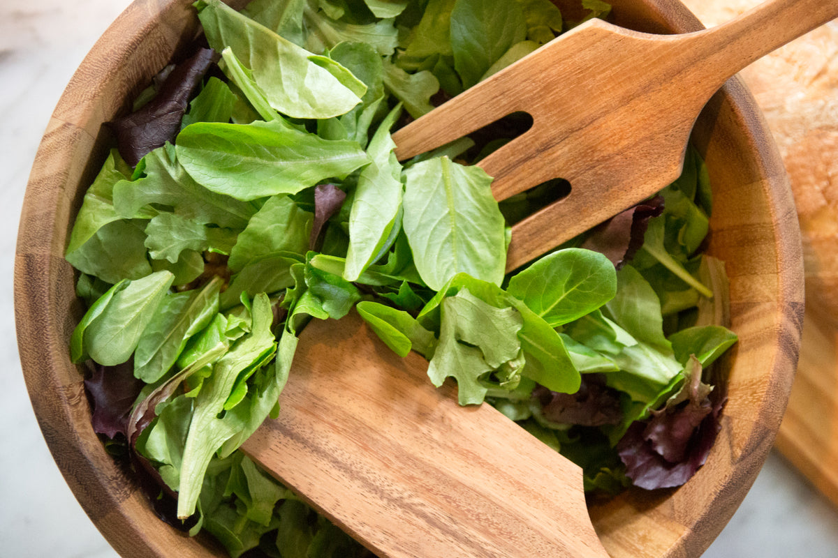 Extra Large Salad Utensil Set - Acacia Wood - Ironwood Gourmet